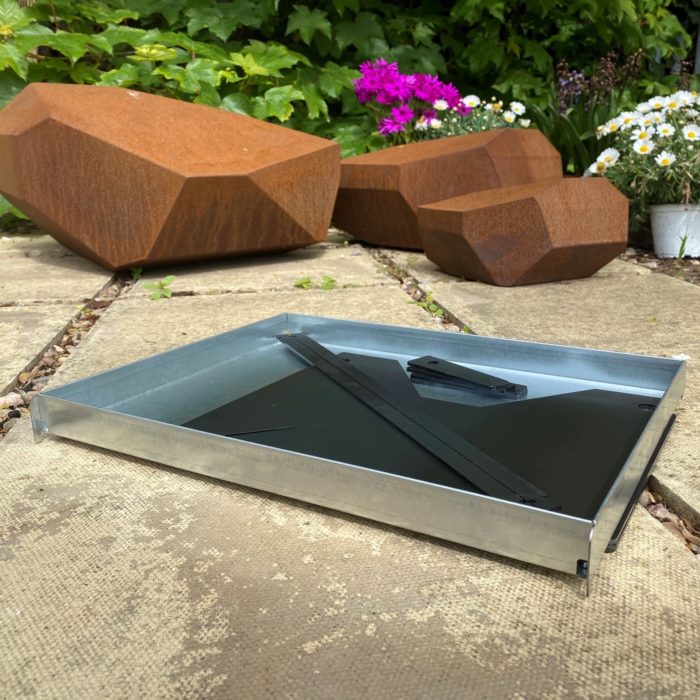 Flatpack Portable Metal Firepit Large With Optional Ash Tray - UK Made ...